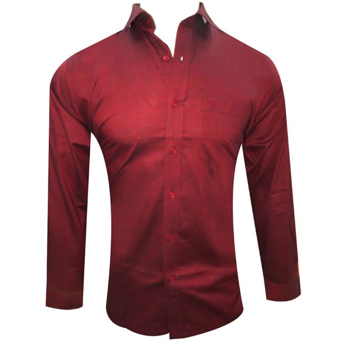 Charaghdin.com - Plain Maroon Shirt